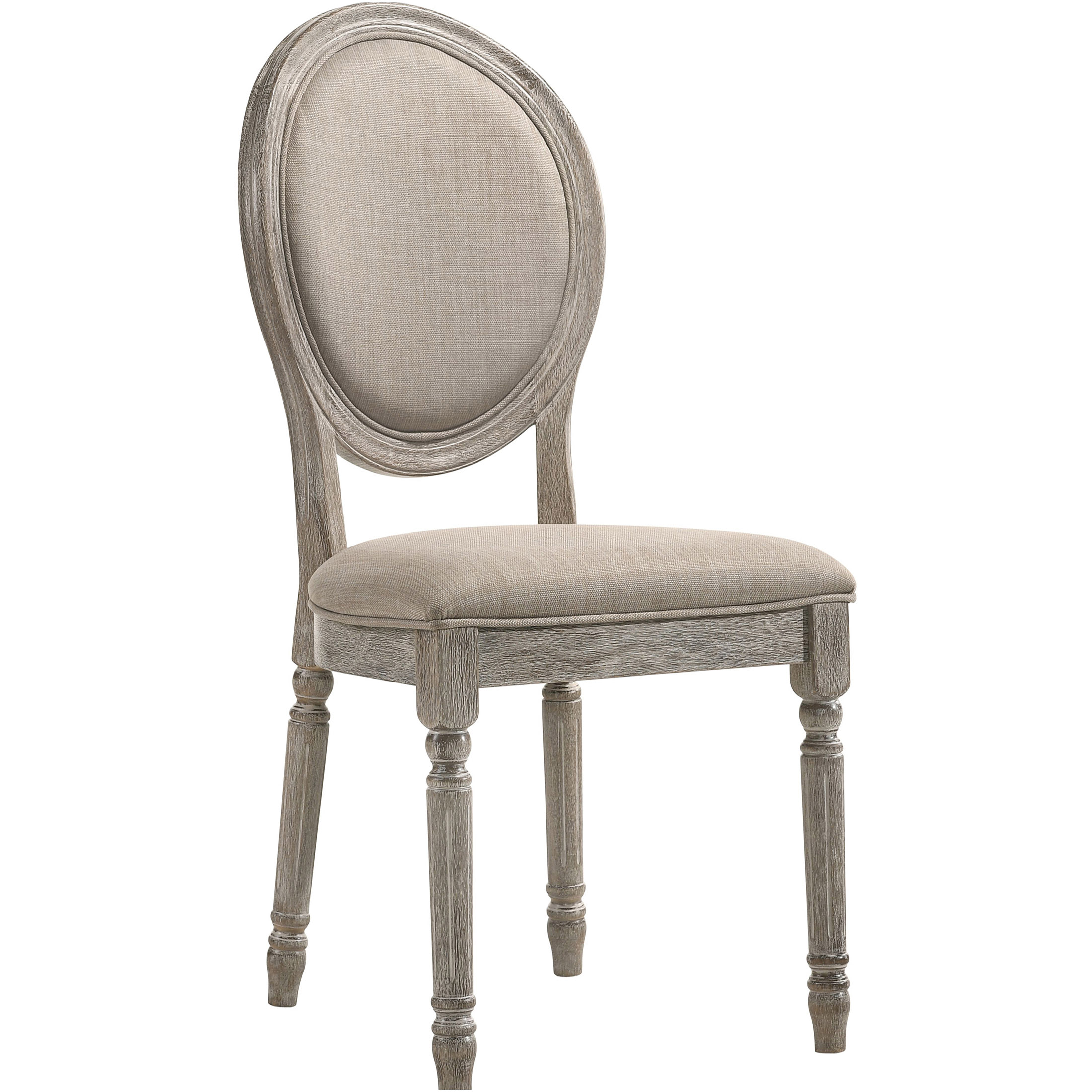 JERFIT Upholstered Side Chairs Set of 2, King Louis Back Dining Chairs ...