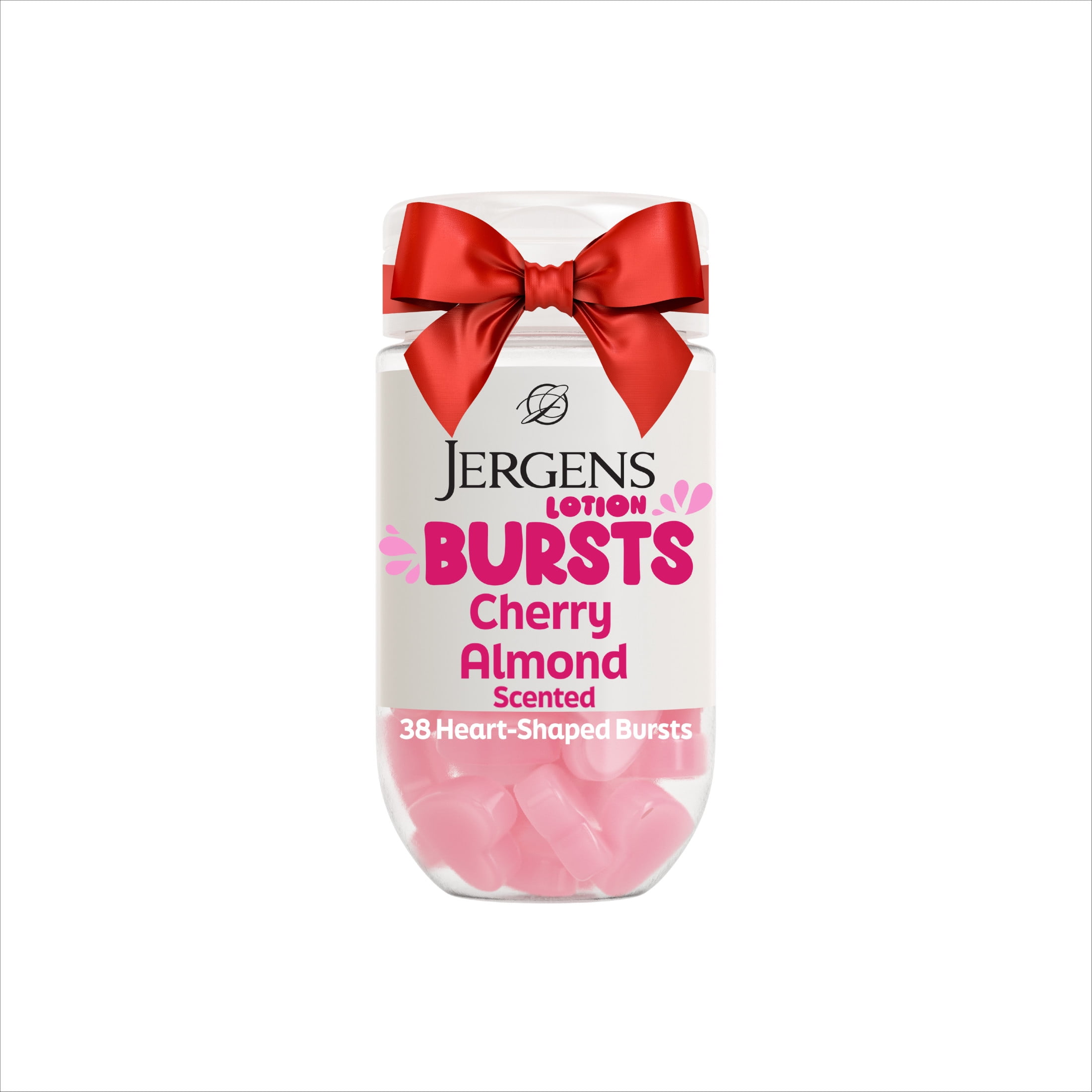 Jergens Cherry Almond Lotion Bursts, Squishy Heart-Shaped Moisturizer ...