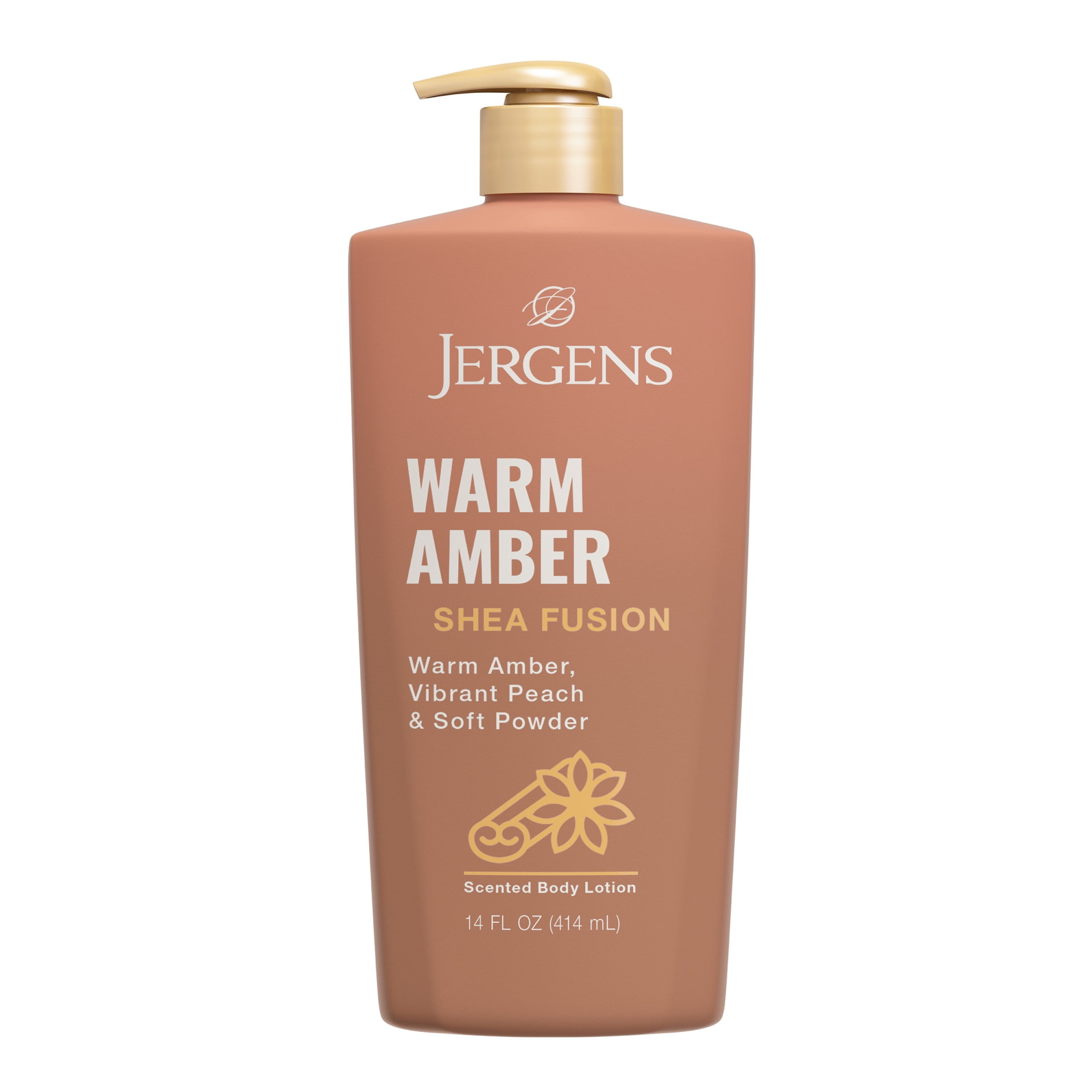 Jergens Shea Fusion Warm Amber Scented Body Lotion, Moisturizer for Dry ...