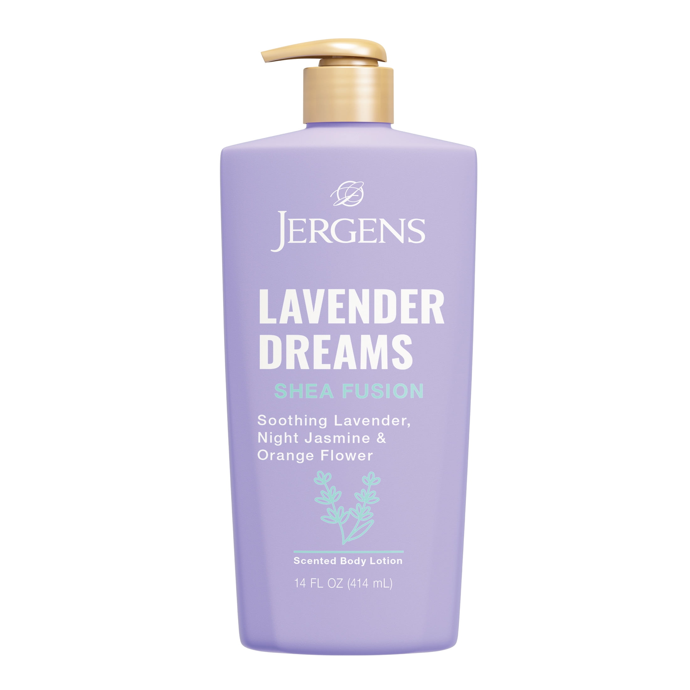 Jergens Shea Fusion Lavender Dreams Scented Body Lotion, Moisturizer ...