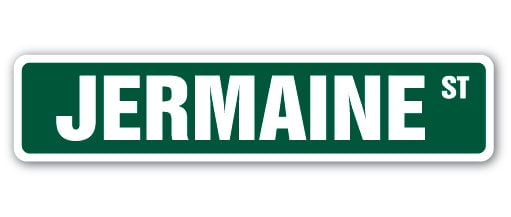 JERMAINE Street Sign Childrens Name Room Sign | Indoor/Outdoor | 30 ...