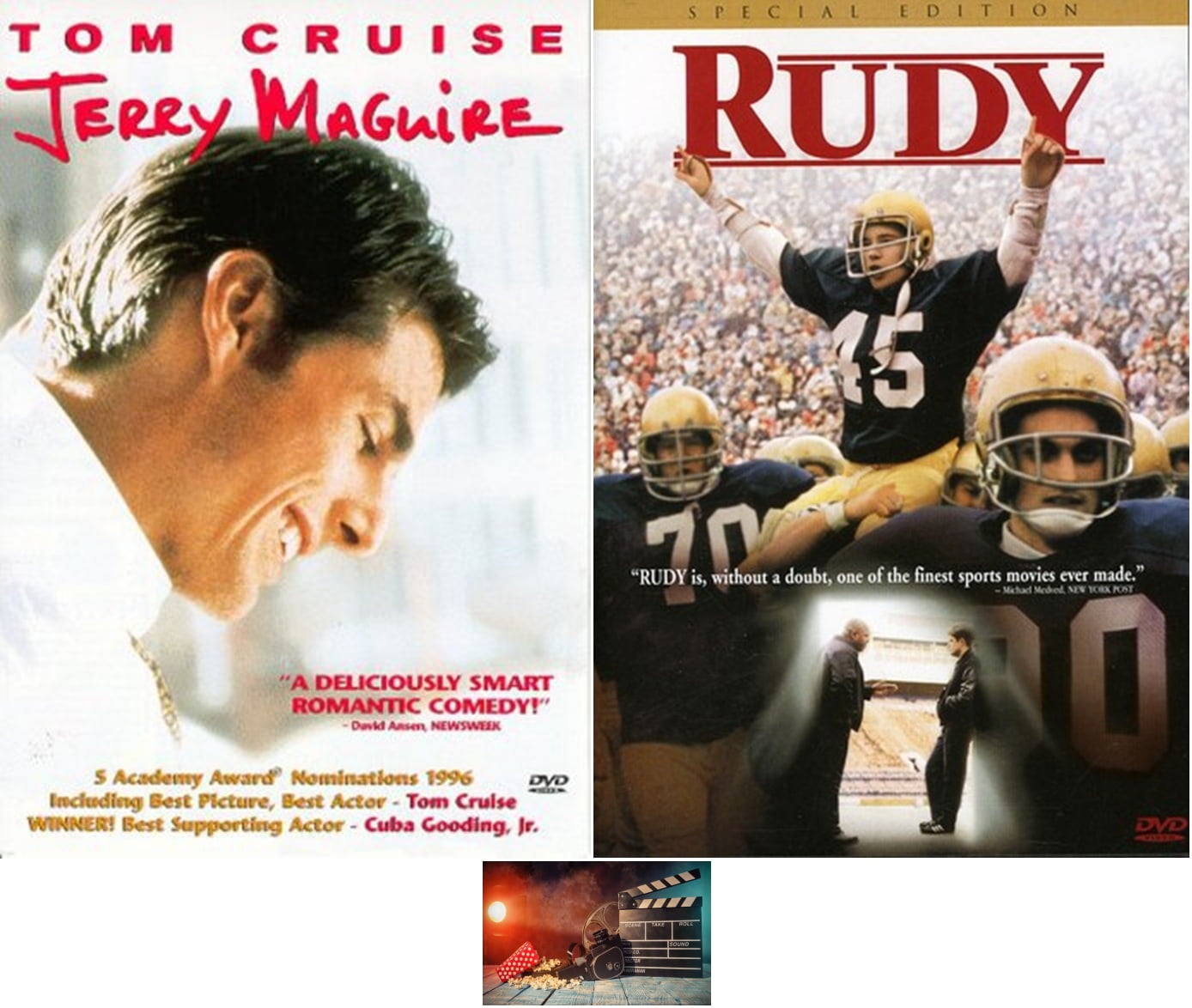 JERRY MAGUIRE & RUDY 2 Best Football Movies of All Time 2 DVD Set New ...