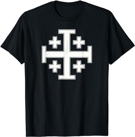 JERUSALEM CROSS FIVE-FOLD CROSS KNIGHT'S TEMPLAR T-Shirt - Walmart.com
