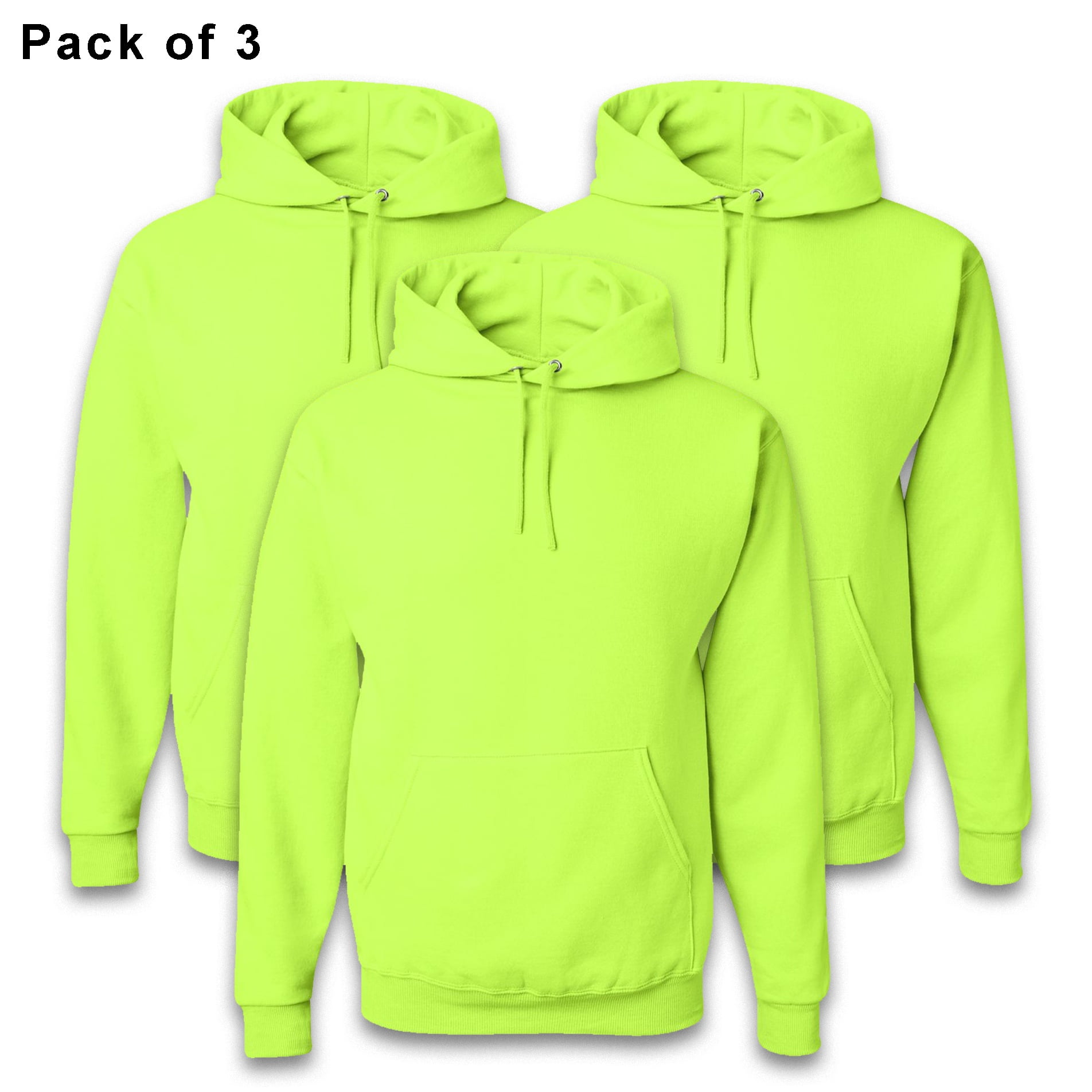 JERZEES Hi-Vis Hooded Sweatshirt: High Visibility NuBlend Fleece ...