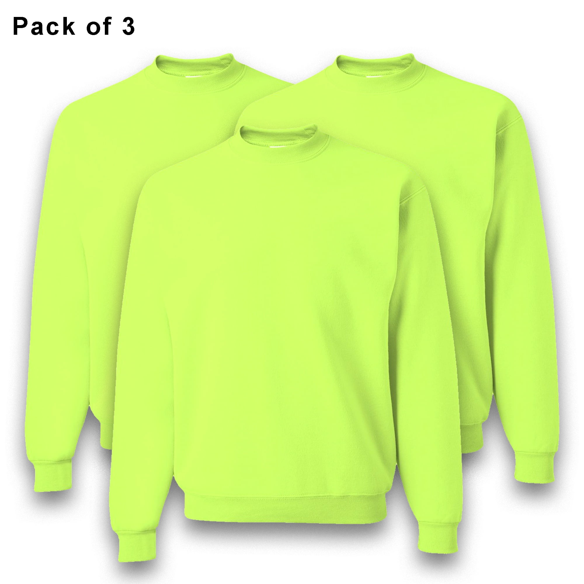 JERZEES High Visibility Safety Sweatshirt for Work | Nublend Crew Neck ...