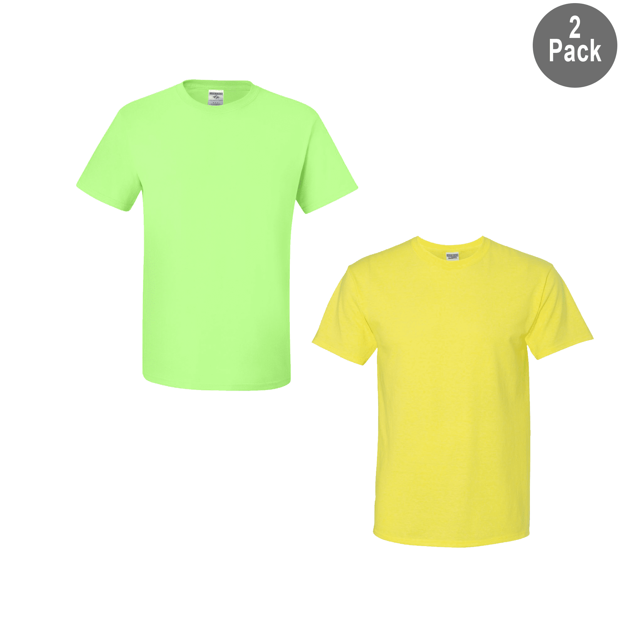 JERZEES Men's Dri-Power 50/50 Hi Vis T-Shirt, Short Sleeve Crew Neck ...