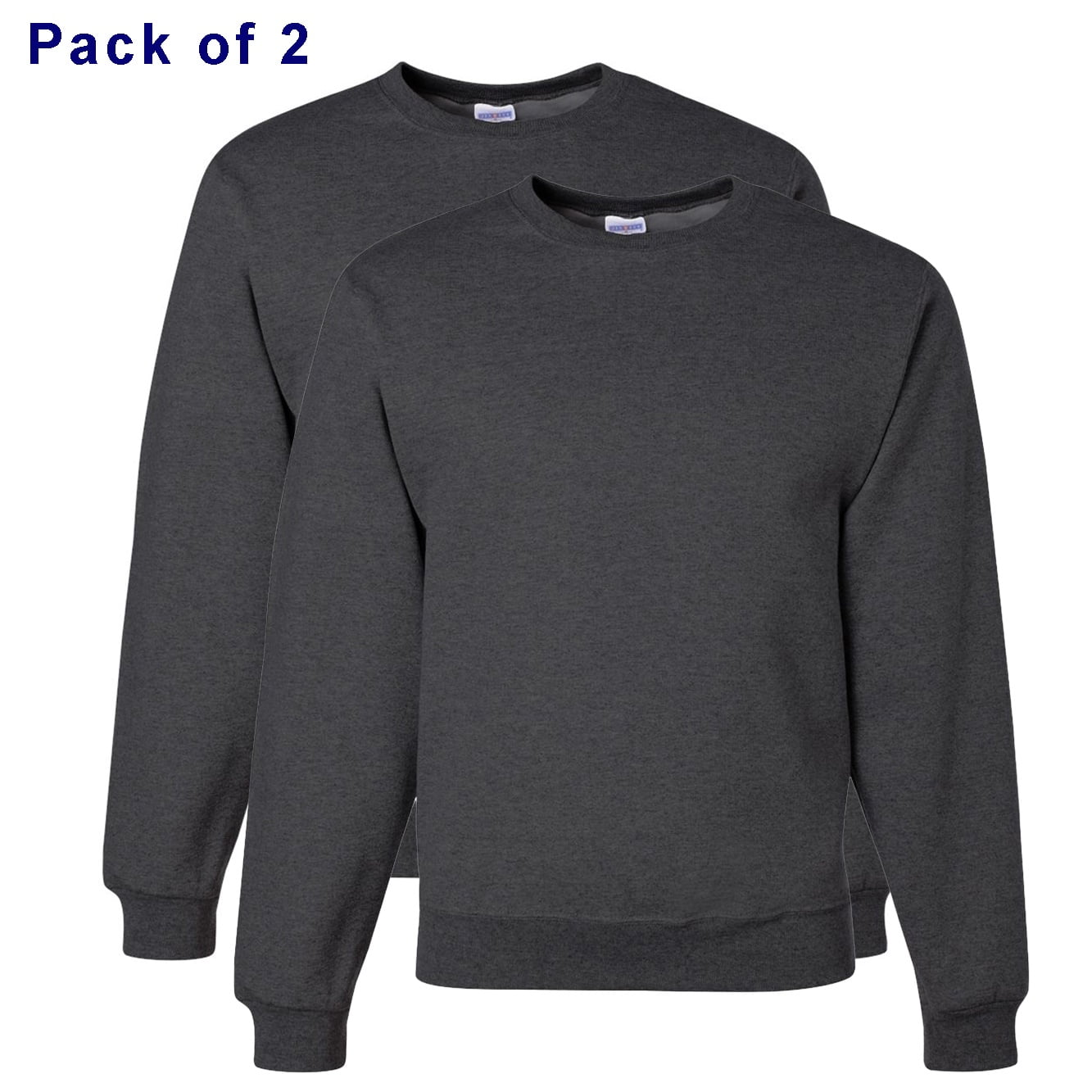 JERZEES NuBlend Crewneck Sweatshirt | Men's Fleece Pullover Sweater,8 ...