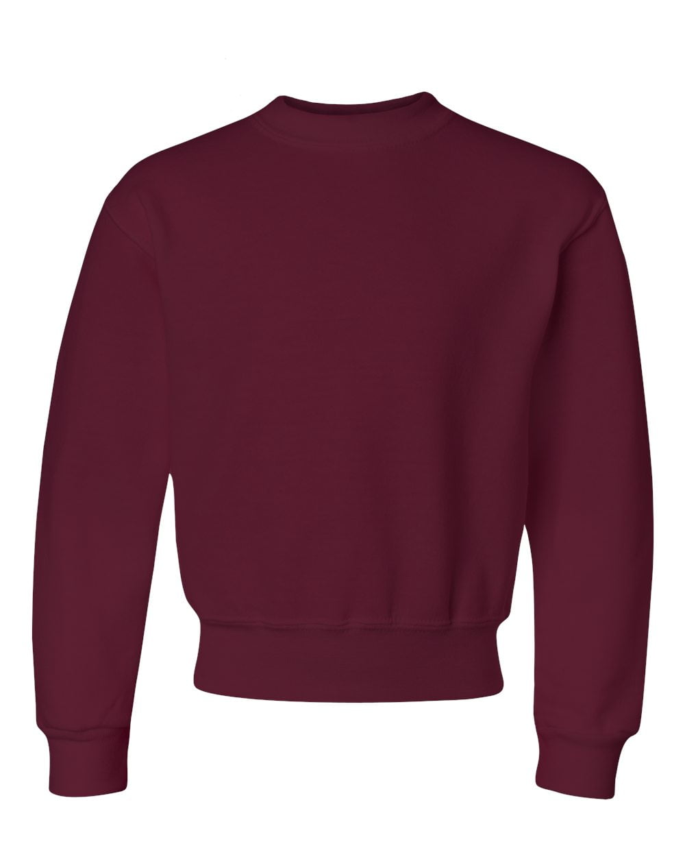 JERZEES NuBlend Crewneck Sweatshirt - Youth Size S, Maroon - 562BR ...