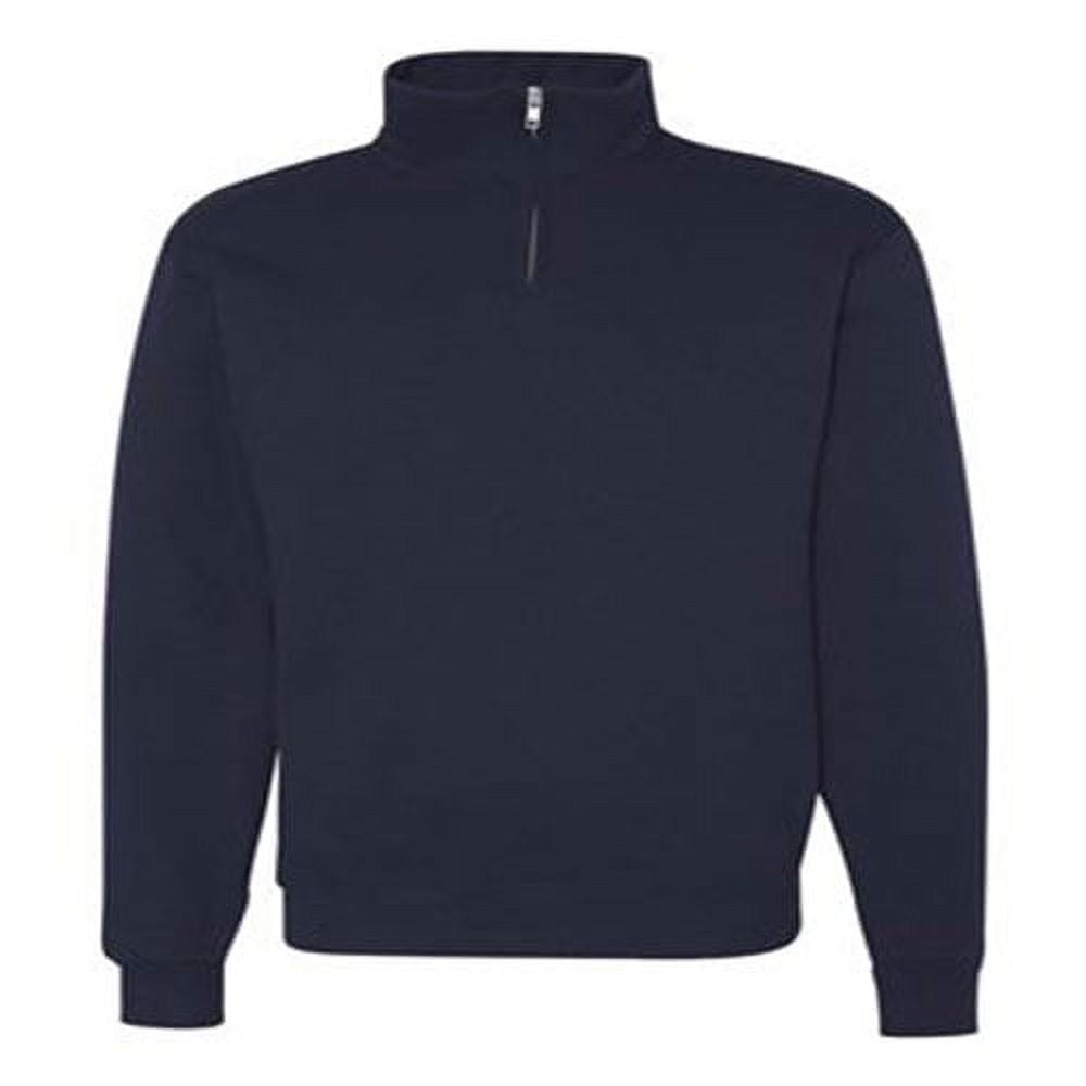 Jerzees Men's NuBlend 1/4 Zip Cadet Collar Sweatshirt - Walmart.com