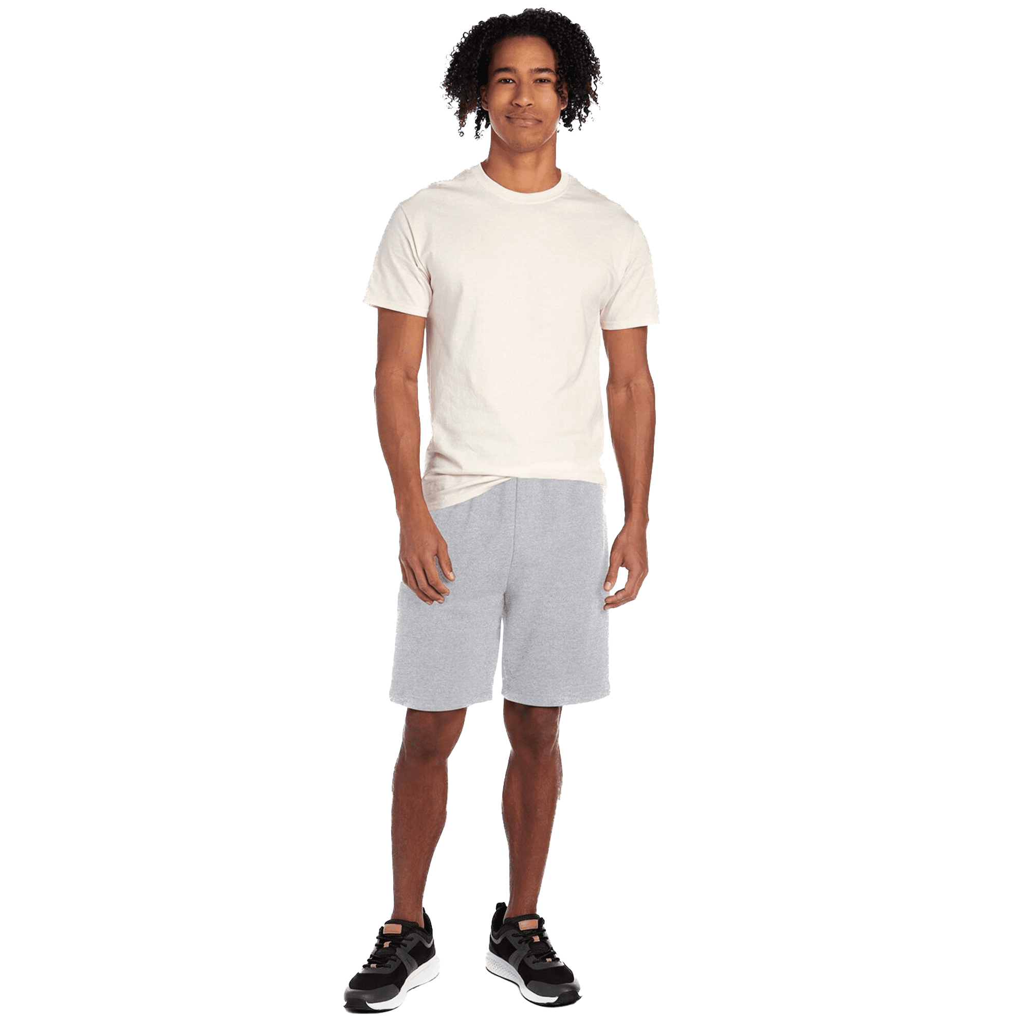 JERZEES Nublend Fleece Men Shorts, Relaxed Fit, Cotton Polyester Blend ...