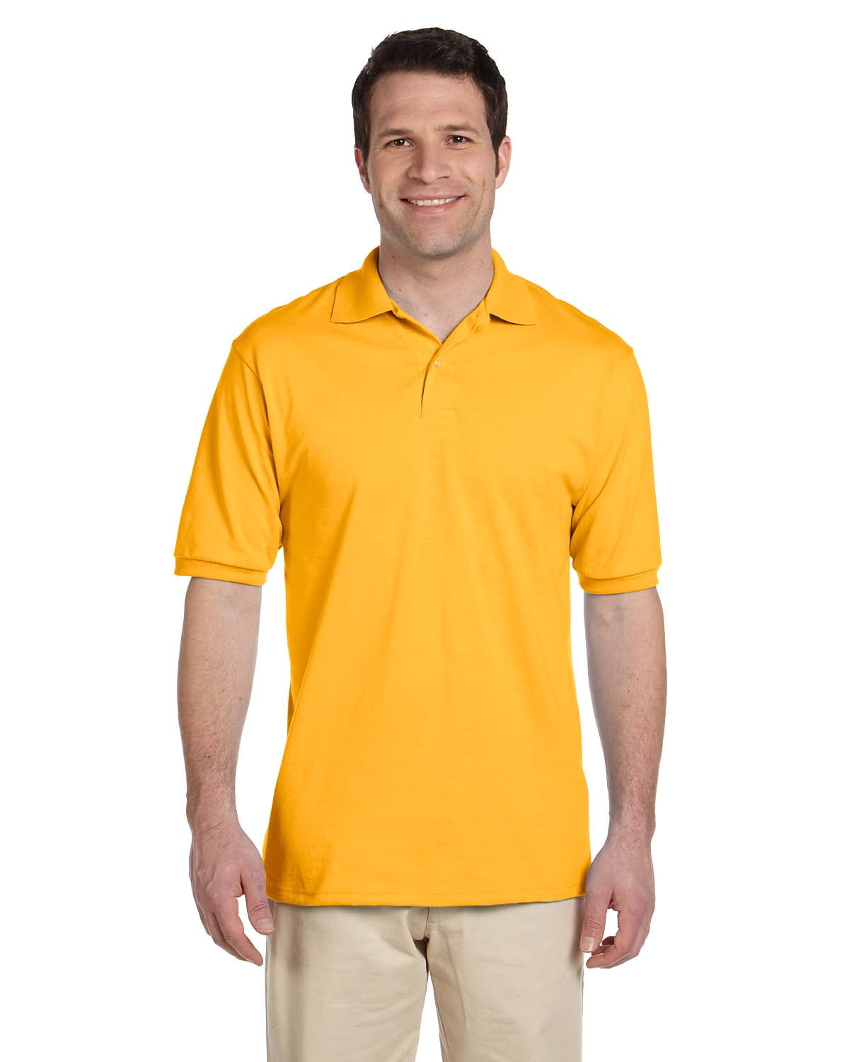 JERZEES - SpotShield 50/50 Polo - 437MSR - Gold - Size: 5XL - Walmart.com