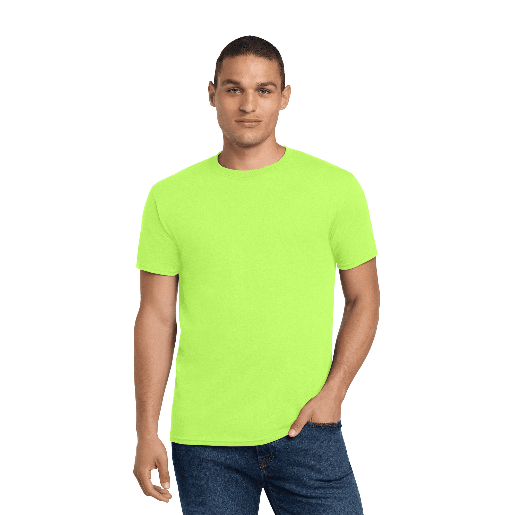 JERZEES Unisex Safety Work T-Shirt, Dri-Power 50/50, Moisture-Wicking ...