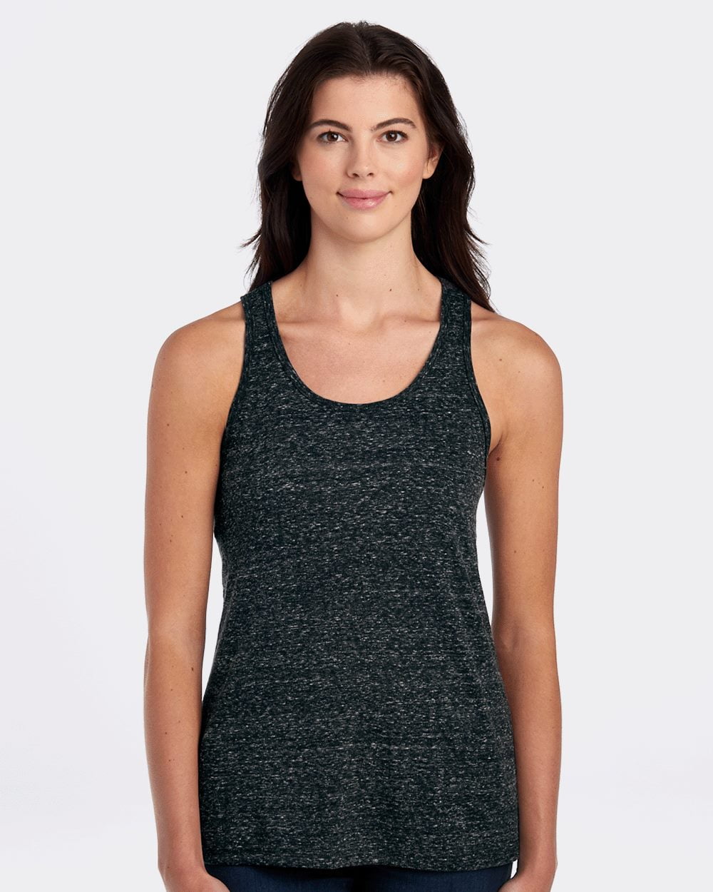 JERZEES Women's Snow Heather Jersey Racerback Tank Top Size up to 2XL ...