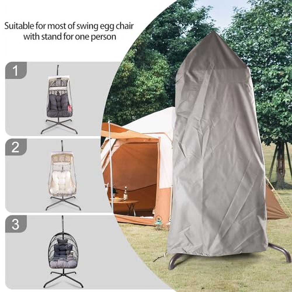 JESE Patio Egg Chair Cover Hanging Chair Cover Swing Egg Chair Covers ...