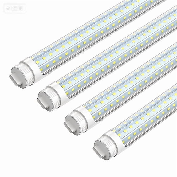 8Ft HO LED Tube Light Bulbs,Bi-pin R17D Dual End Powered, V Shape 90W ...