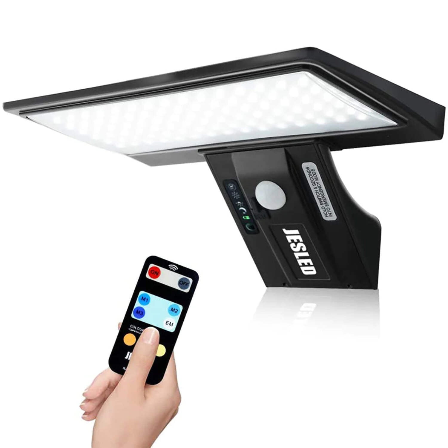 JESLED 90 LED Solar Outdoor Motion Light With Remote - Walmart.com