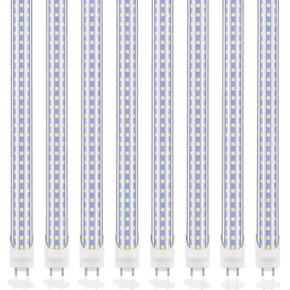 JESLED T8 4ft LED Light Bulbs, Ballast Bypass, T12 Fluorescent Tube ...