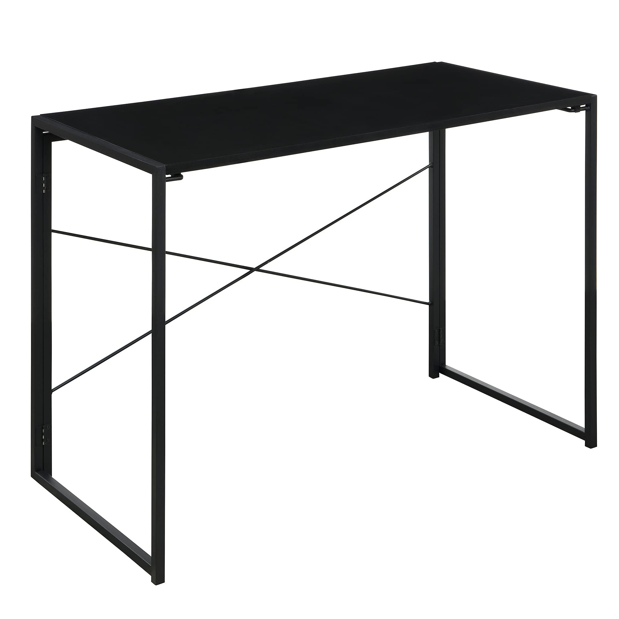 JESONVID Computer Writing Desk 40 inch, Sturdy Home Office Folding ...