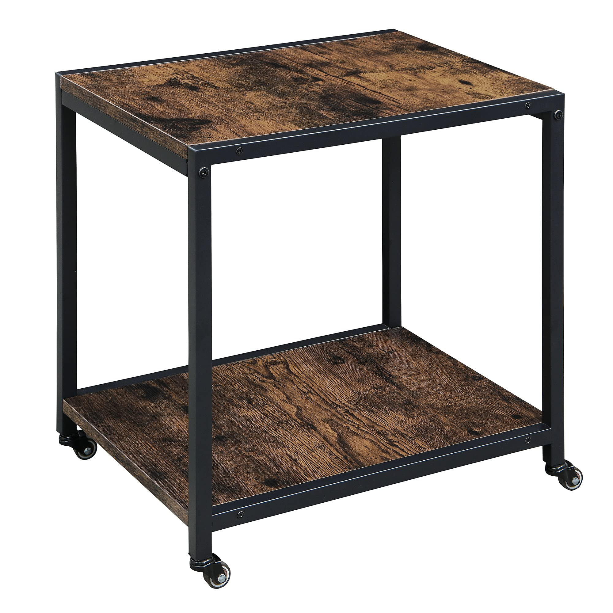 JESONVID Home Printer Stand with Casters, 2-Tier Metal Frame Office ...