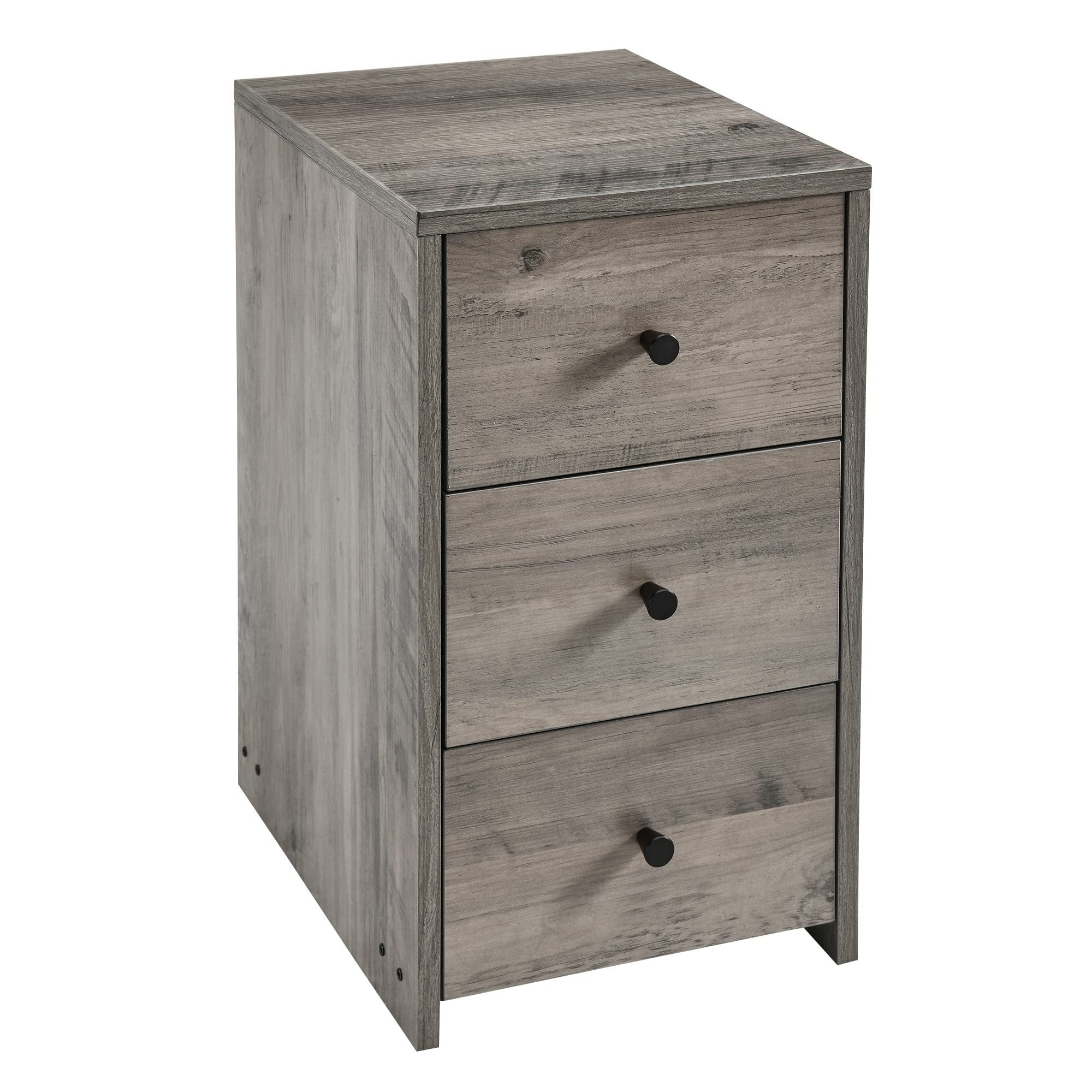 JESONVID Narrow Storage Dresser with 3 Drawers, Solid Wood Vertical ...