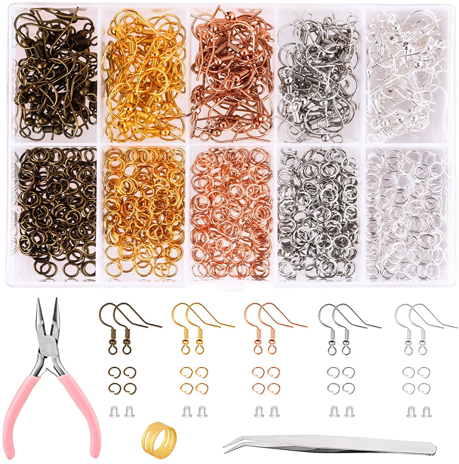 JESOT Earring Making Kit, 1403pcs Tools & Supplies for Jewellery ...