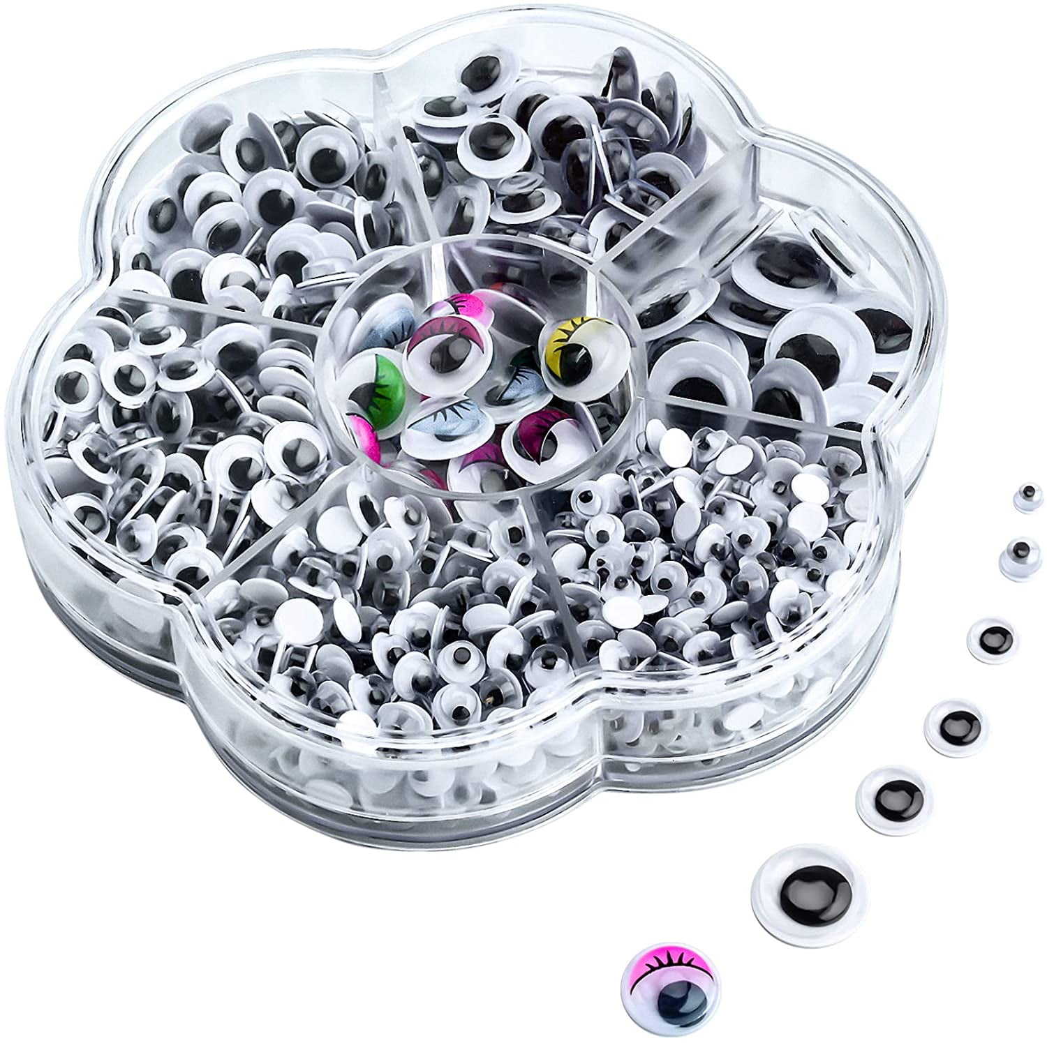 JESOT Googly Eyes for Crafts,Plastic, 700 PCS Craft Eyes with Seven ...