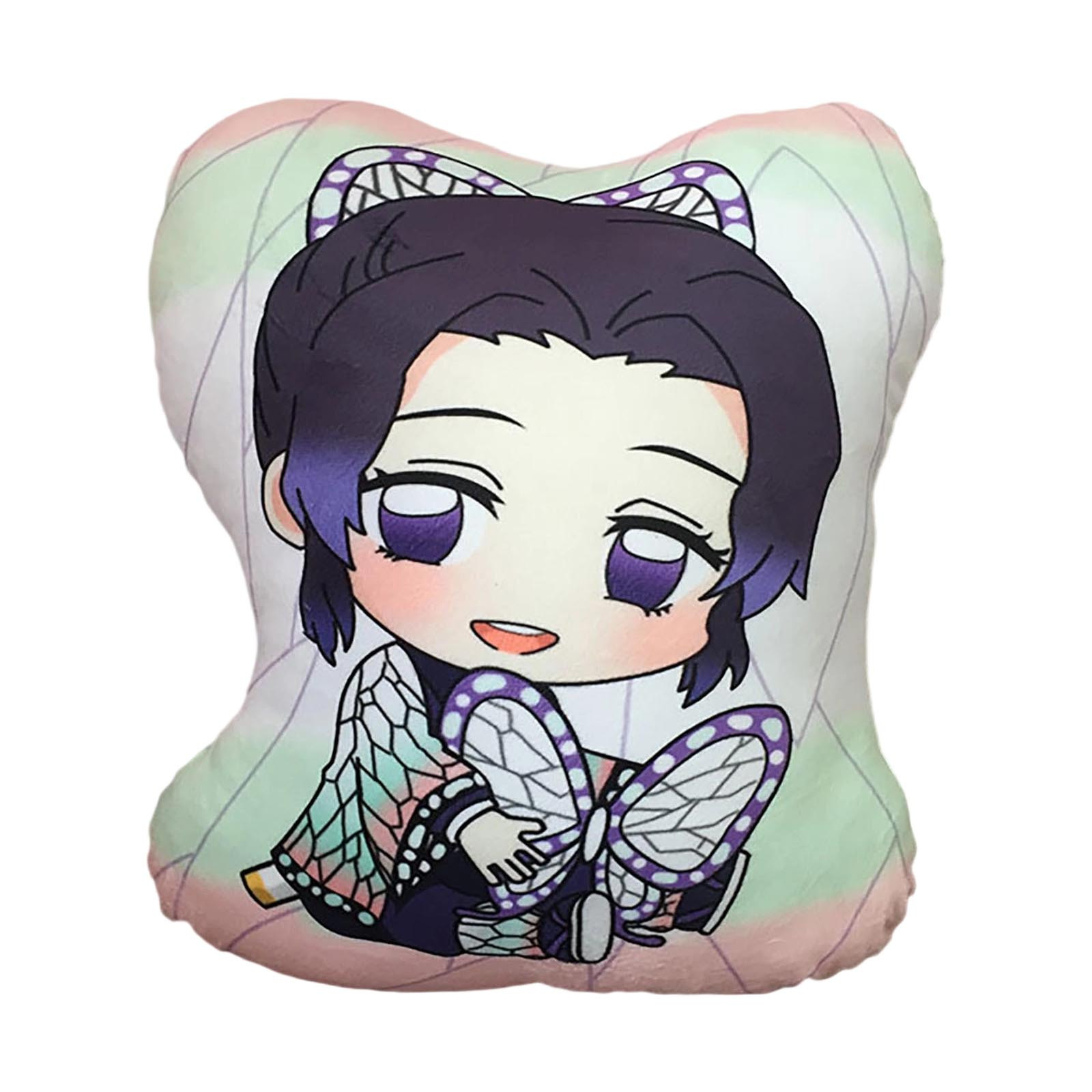 JESSBEAUTY Demon Slayer Shinobu Kocho Print Throw Pillow, 15.75" Soft ...