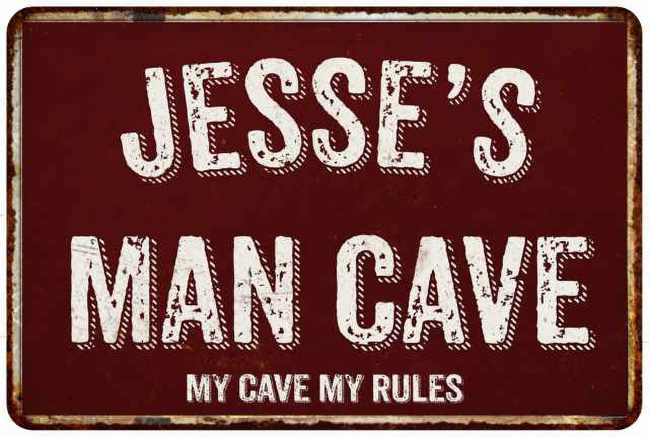 JESSE'S Man Cave Sign Garage Mancave Decor Accessories Signs Vintage ...