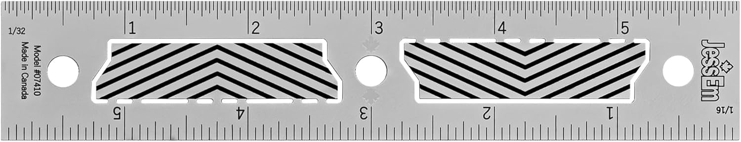 JESSEM Stainless Steel Precision Rulers - Patented Flex Tabs, Fade ...