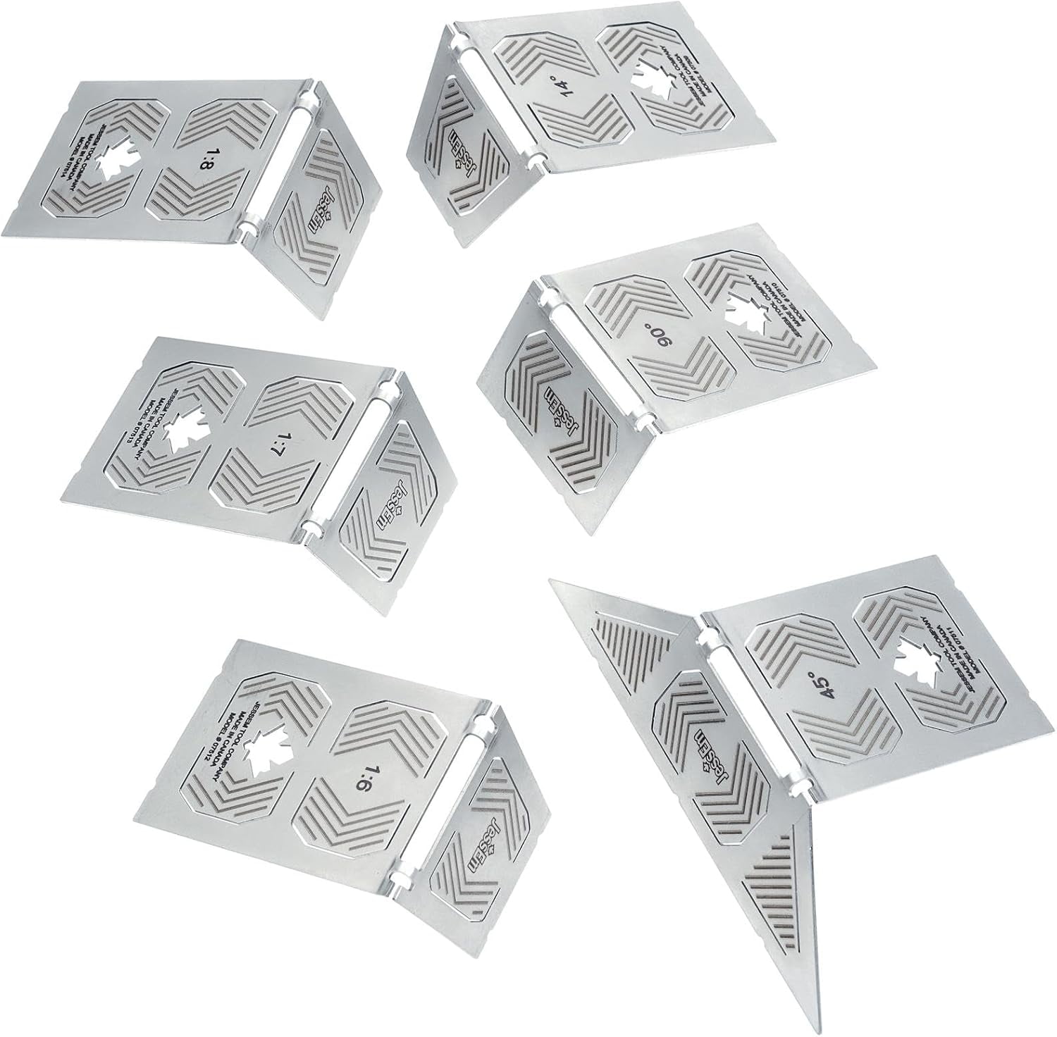 JESSEM Stainless Steel Squares Set- 5pcs - Walmart.com