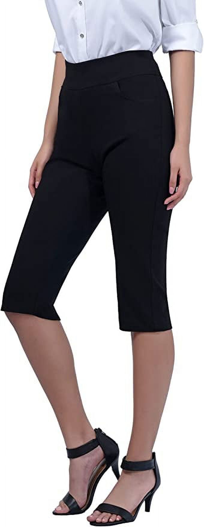 JESSICA RILEY Super Stretch Criss Cross Dress Pull On Capri With Two ...