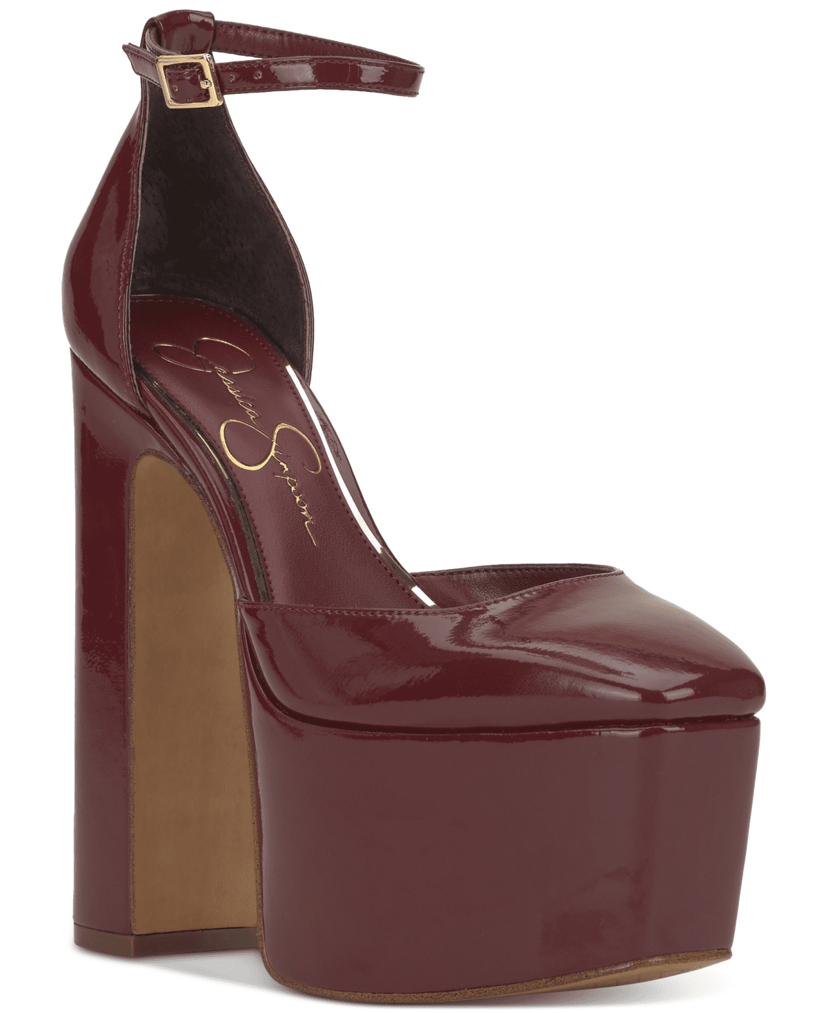 JESSICA SIMPSON PINKSTON Heels Malbec Red - Walmart.com