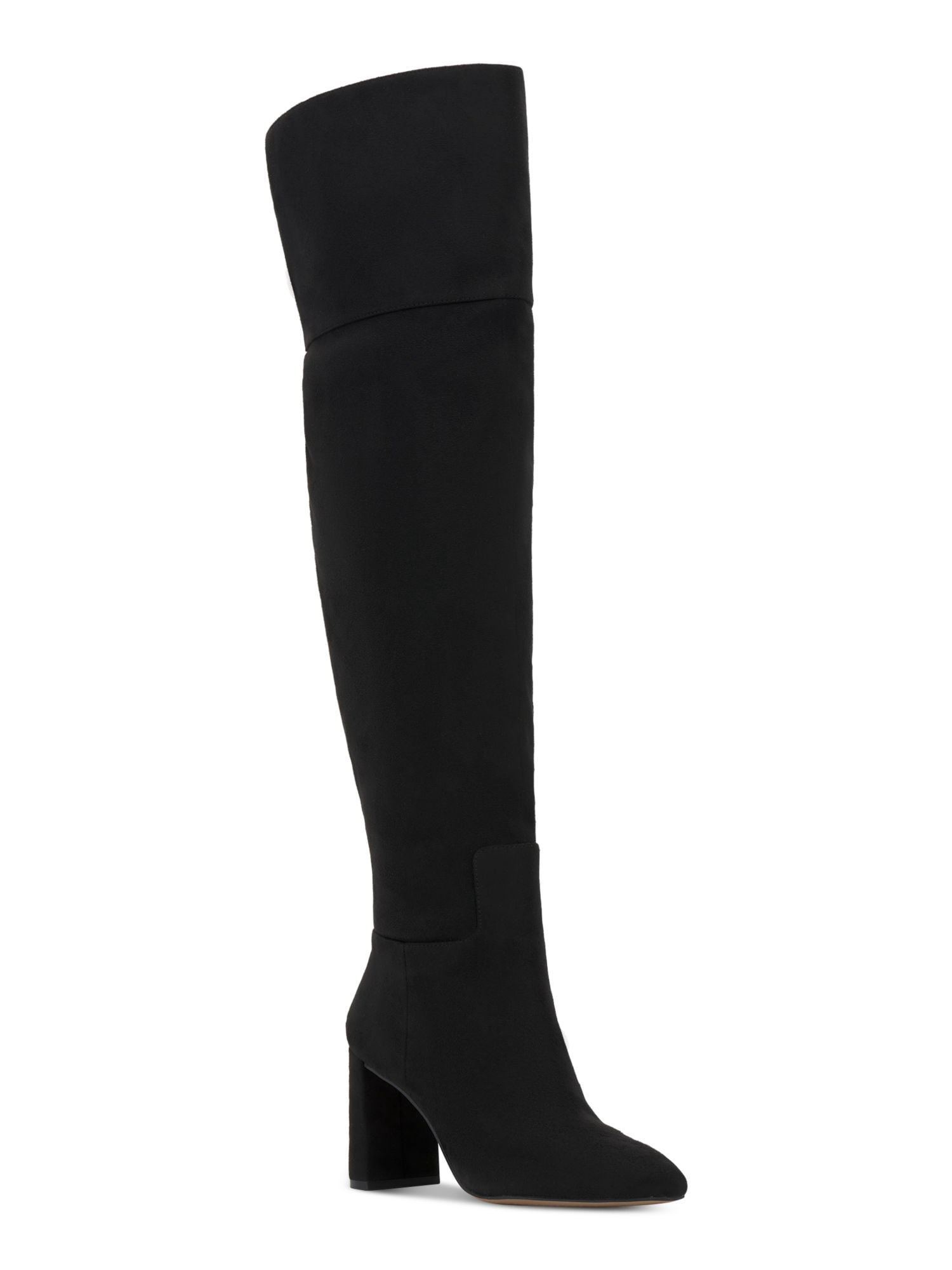 JESSICA SIMPSON Womens Black Padded Goring Akemi Pointed Toe Block Heel ...