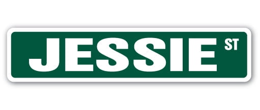 JESSIE Street Sign Childrens Name Room Sign | Indoor/Outdoor | 24" Wide ...