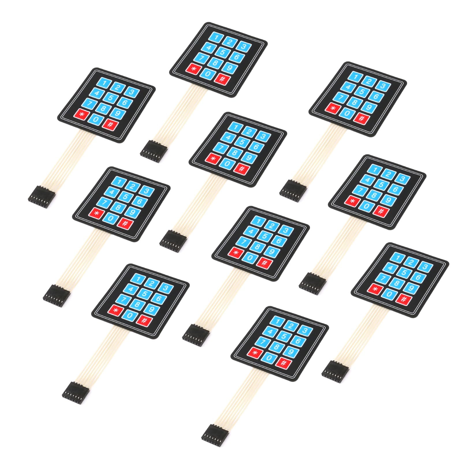 JESSINIE 10Pcs 3 x KEF16 4 Matrix Array Membrane Switch 69.2*76.9mm ...