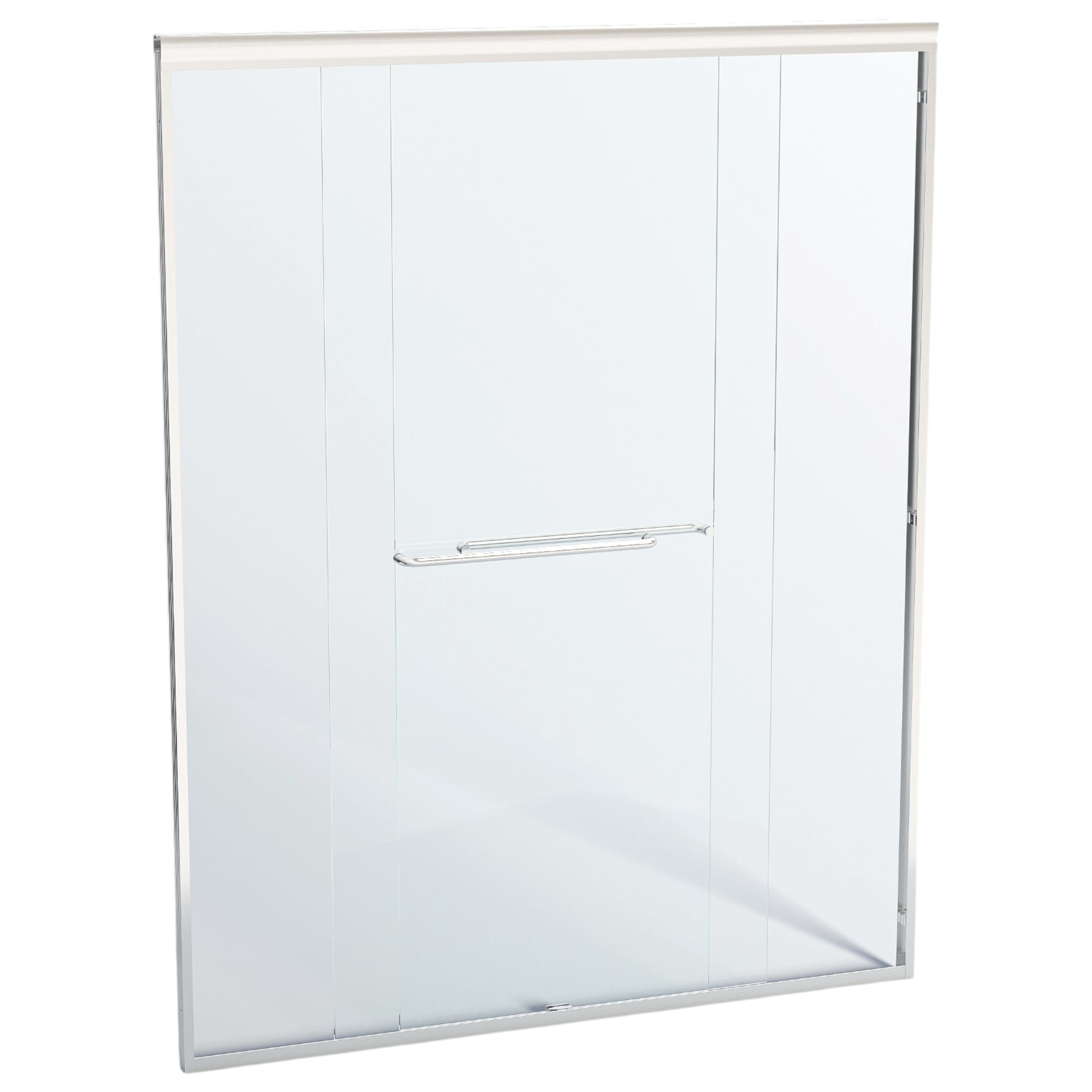JESTOP 44-48"W or 56-60"W x 72"H Double Sliding Shower Door, Semi-frameless Bypass Bathroom ...