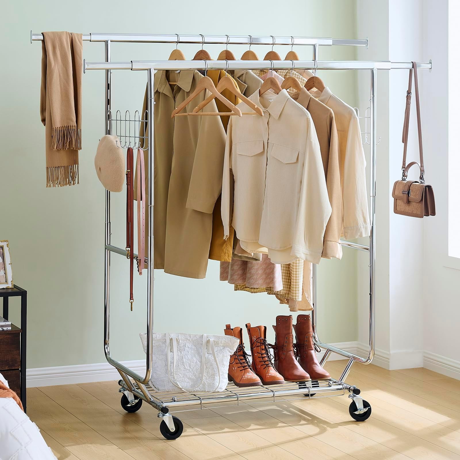 JESTOP Clothes Rack Heavy Duty, Commercial Garment Rack Heavy Duty ...