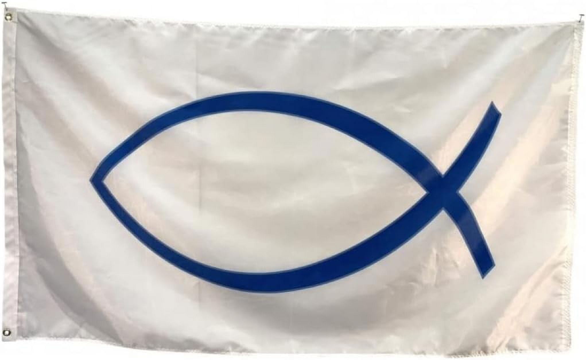 JESUS CHRIST THE REAL THING Flag - UV Fade Resistant Double Printed and ...