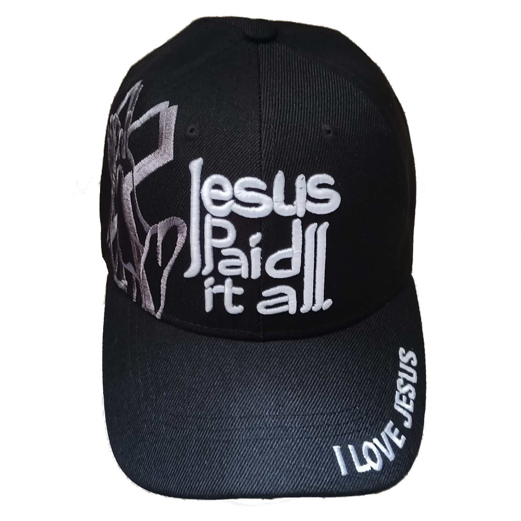 Pib Bull Religious Christian Baseball Cap, JESUS PAID IT ALL, Black ...