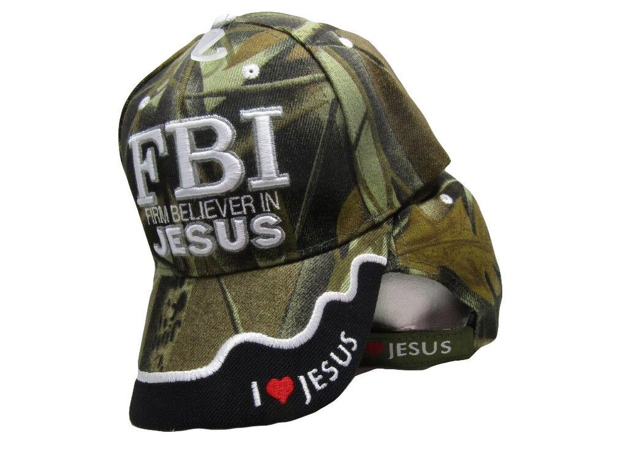 JESUS RELIGIOUS FBI FIRM BELIEVER IN JESUS CAMO COLOR CHRISTIAN HAT ...