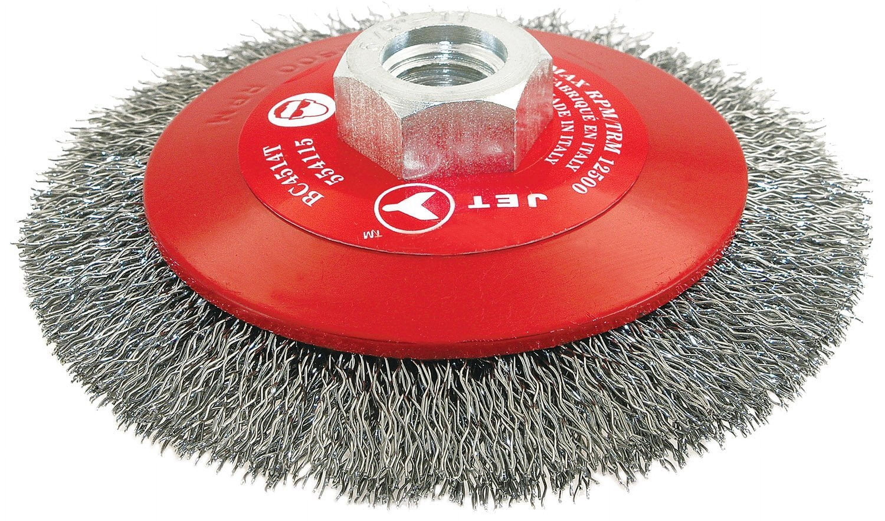 JET 554126-6 X 5/8-11Nc Crimped Conical Bevel Brush - Walmart.com