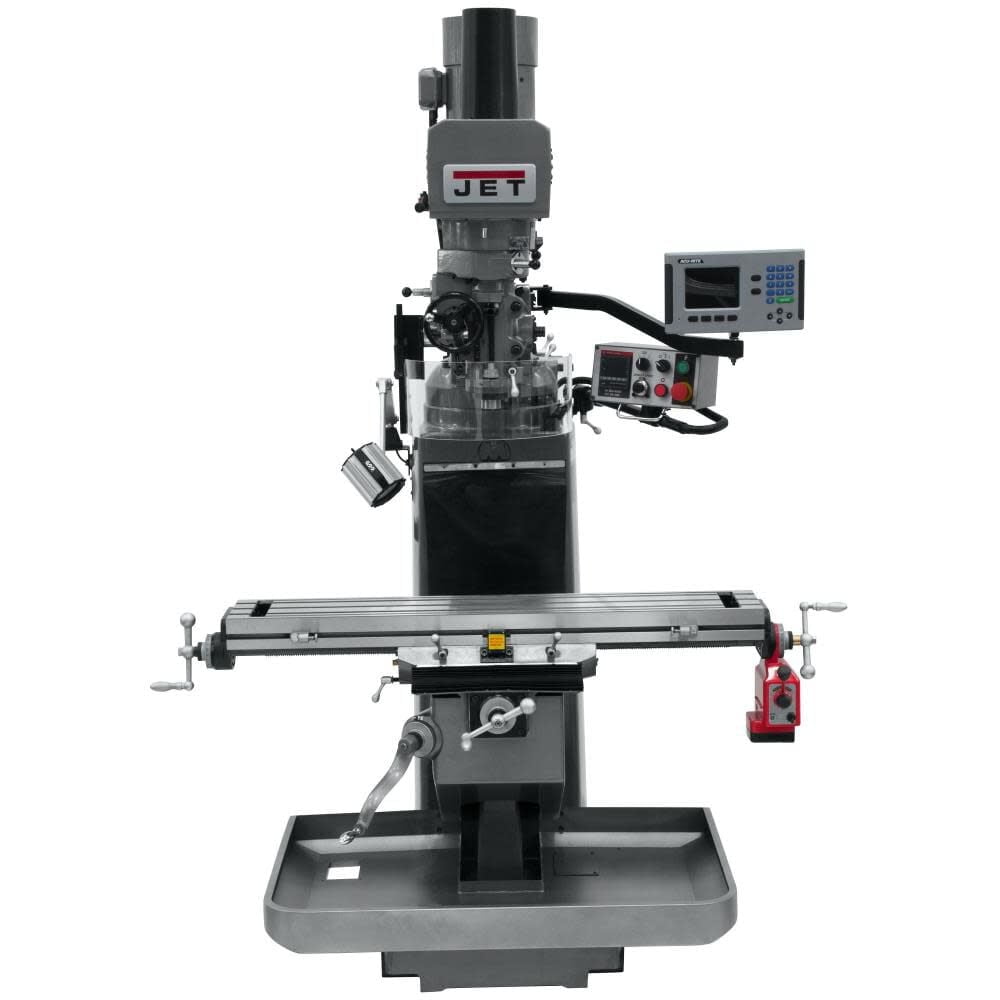 JET 690527 JTM-949EVS 230V 9 in. x 49 in. Mill with 3-Axis Acu-Rite ...