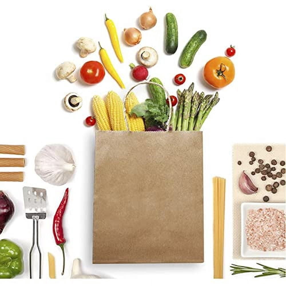 JET PAPER BAGS - 10”x5”x10” Inch [50 Pcs] Medium Paper Bags with ...