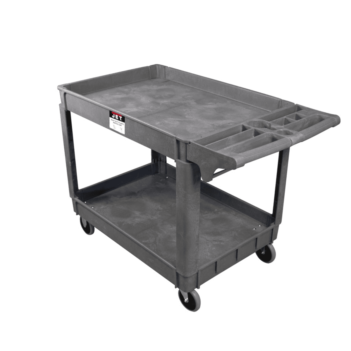 JET Tools Resin Utility Cart, 550 lbs Capacity, Industrial-Duty Design ...