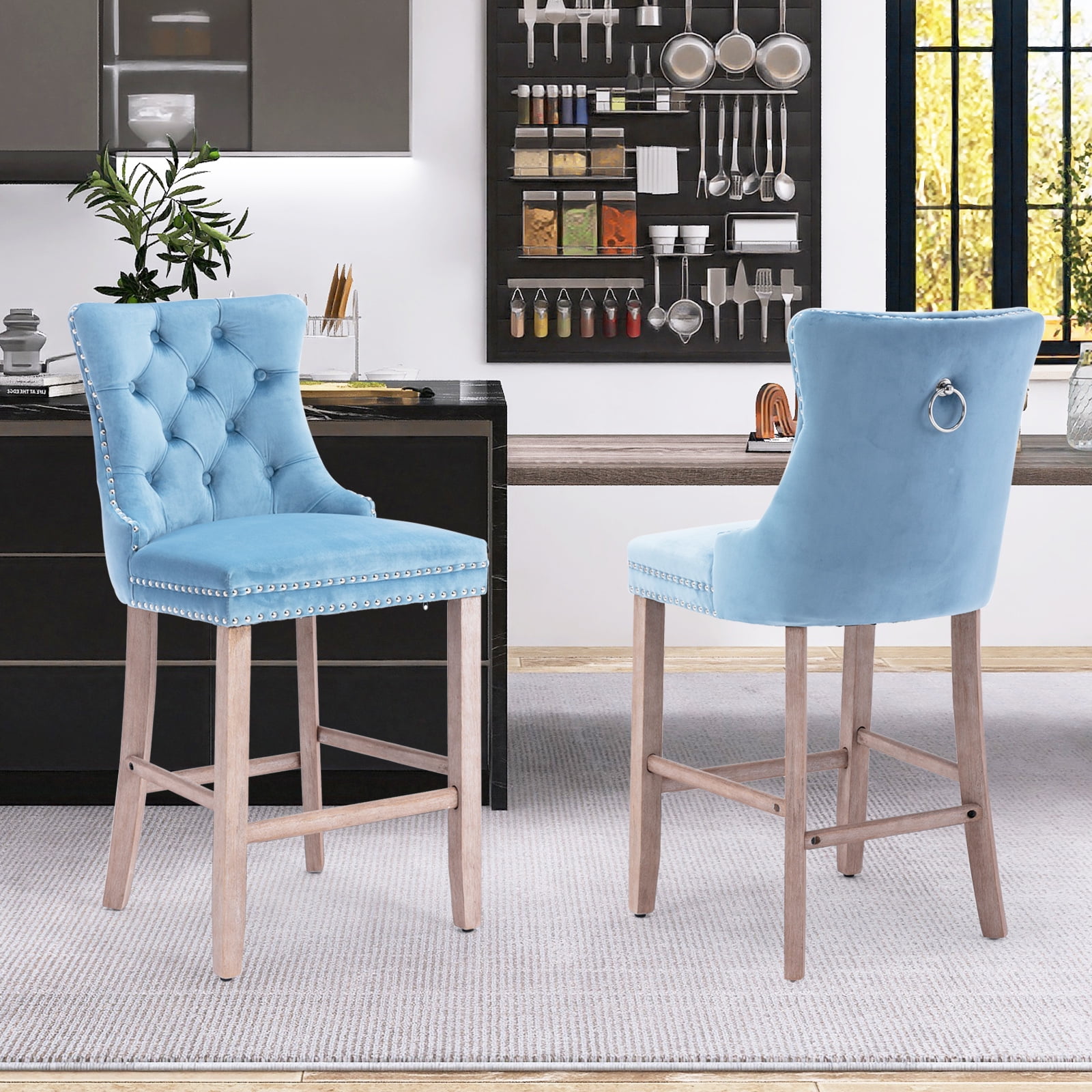Nathan james nelson bar stool with leather cushion and metal base store