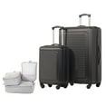 JETSTREAM 5pc Hardside Rolling Spinner Upright Set, 20" 28" Luggage Duo ...
