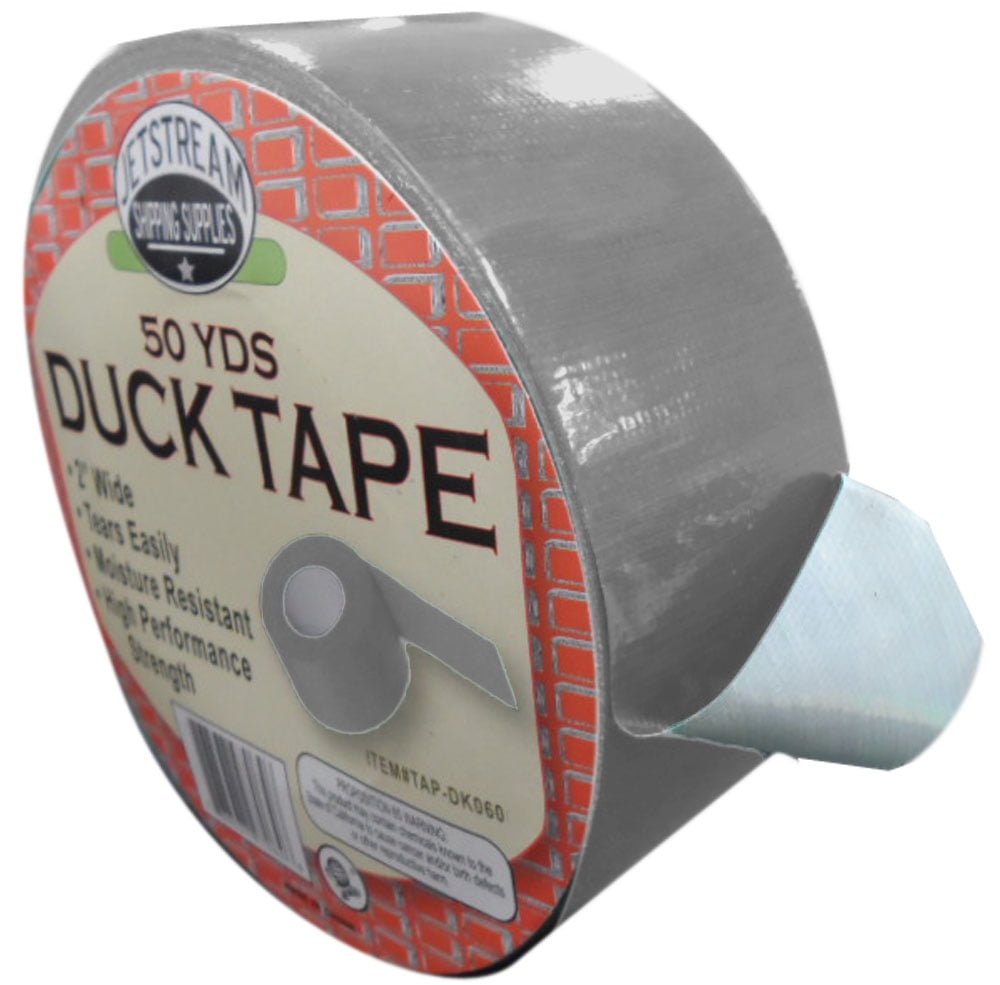 JETSTREAM Silver Multi-Purpose Duct Tape | 2" (5.1 cm) Wide | 60 Yards ...