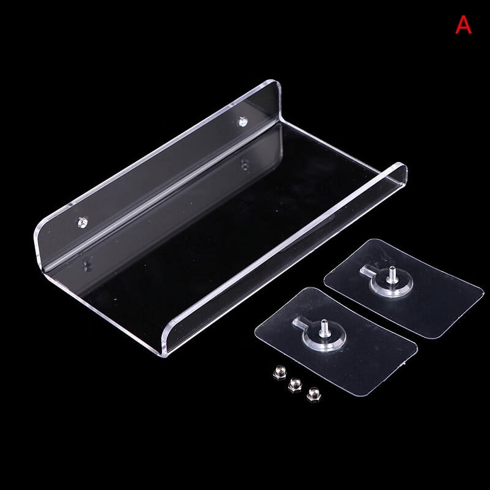 JETTINGBUY 1pc Acrylic Clear Wall Shelf Floating Shelves Wall Shelf for ...