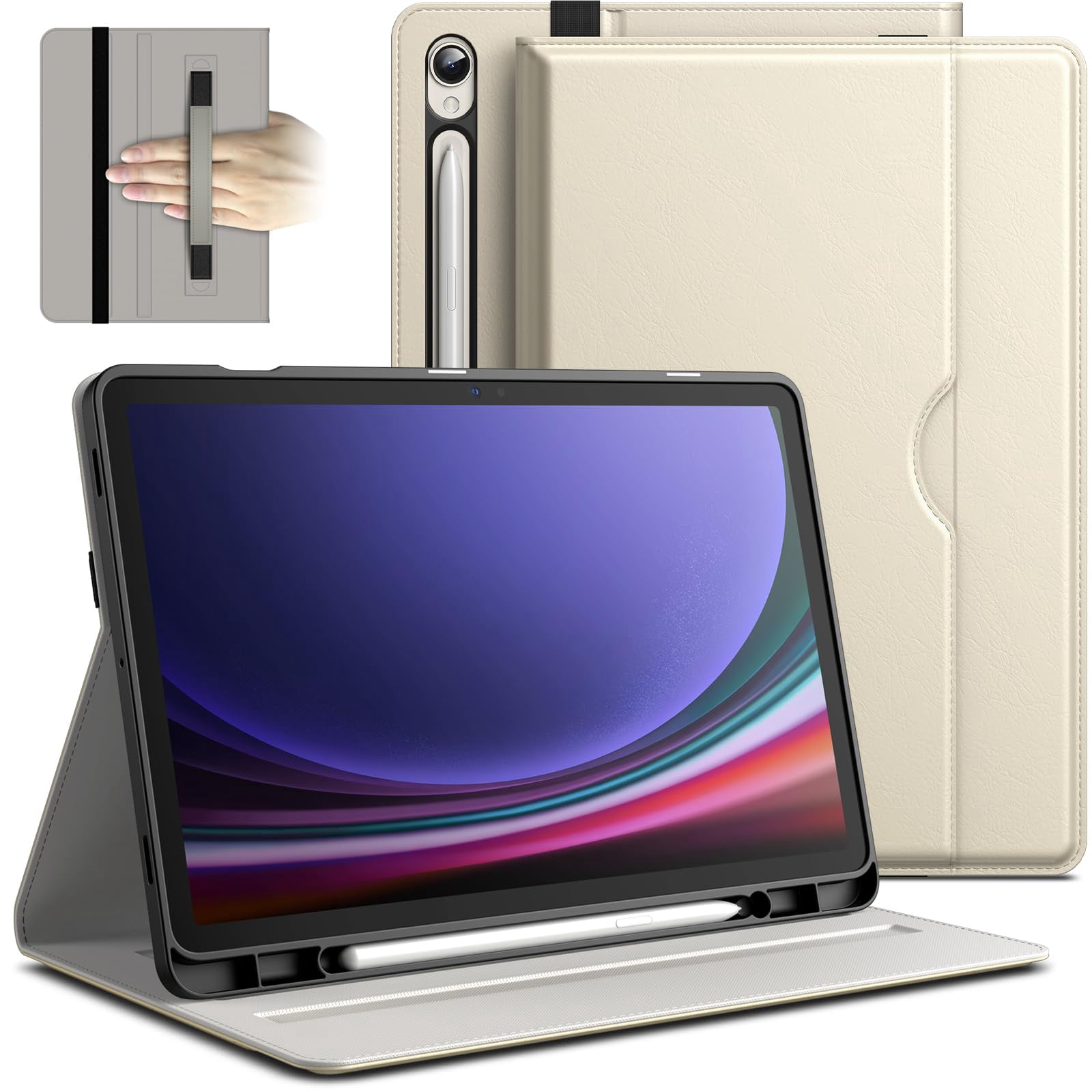 JETech Case for Samsung Galaxy Tab S9 11-Inch with S Pen Holder, PU ...