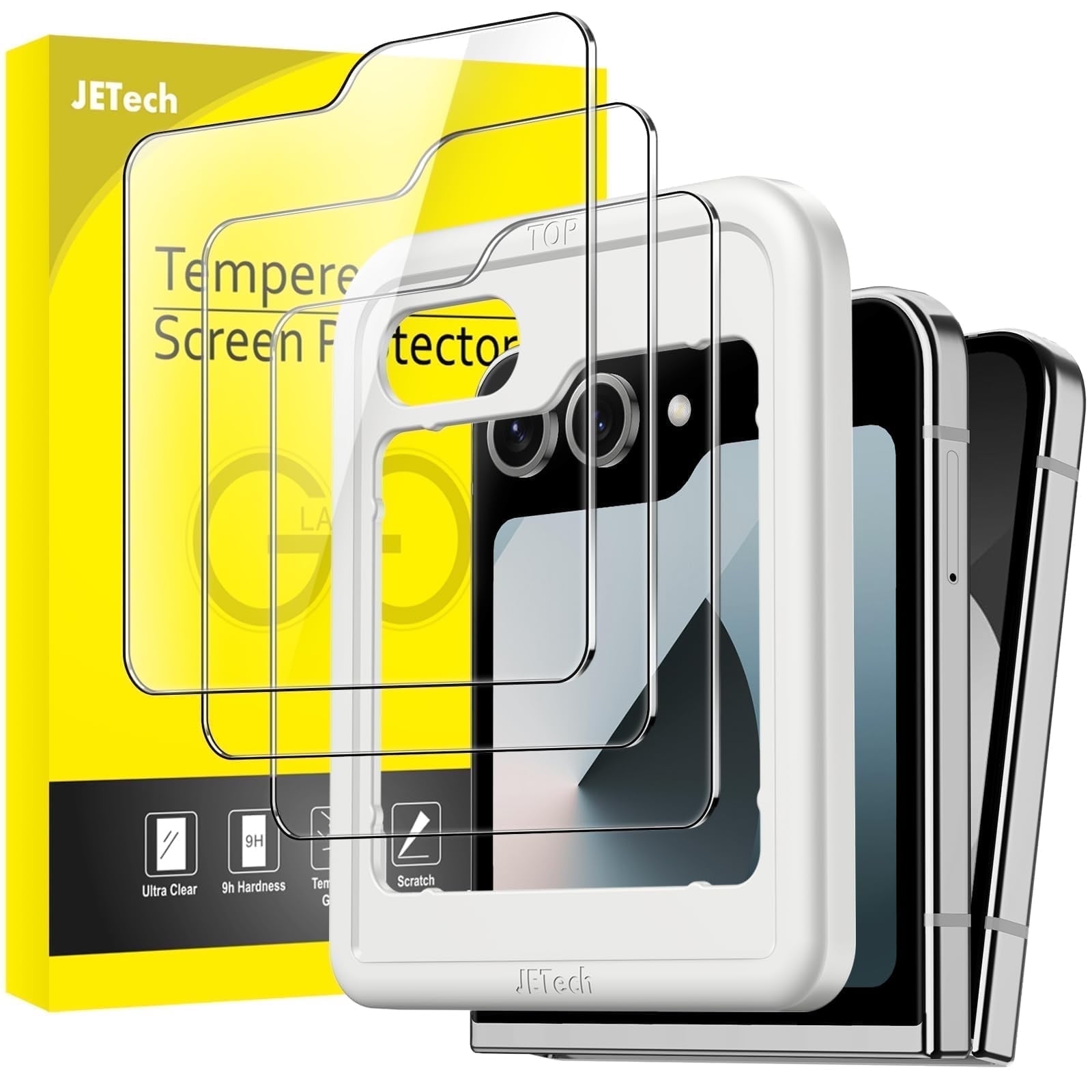 JETech Front Screen Protector for Galaxy Z Flip 7 FE 2025 / Z Flip 6 ...